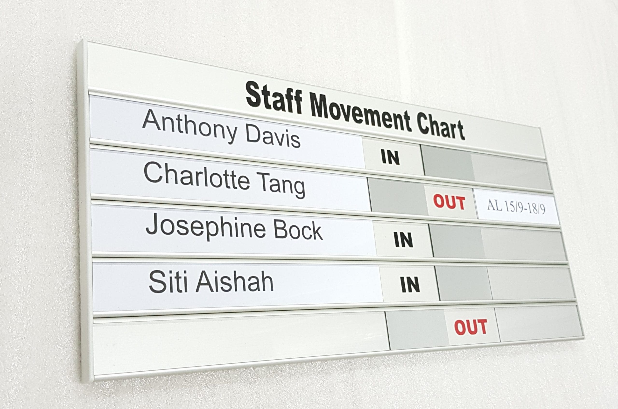 STAFF MOVEMENT CHART – Pronto Dynamic Supplies